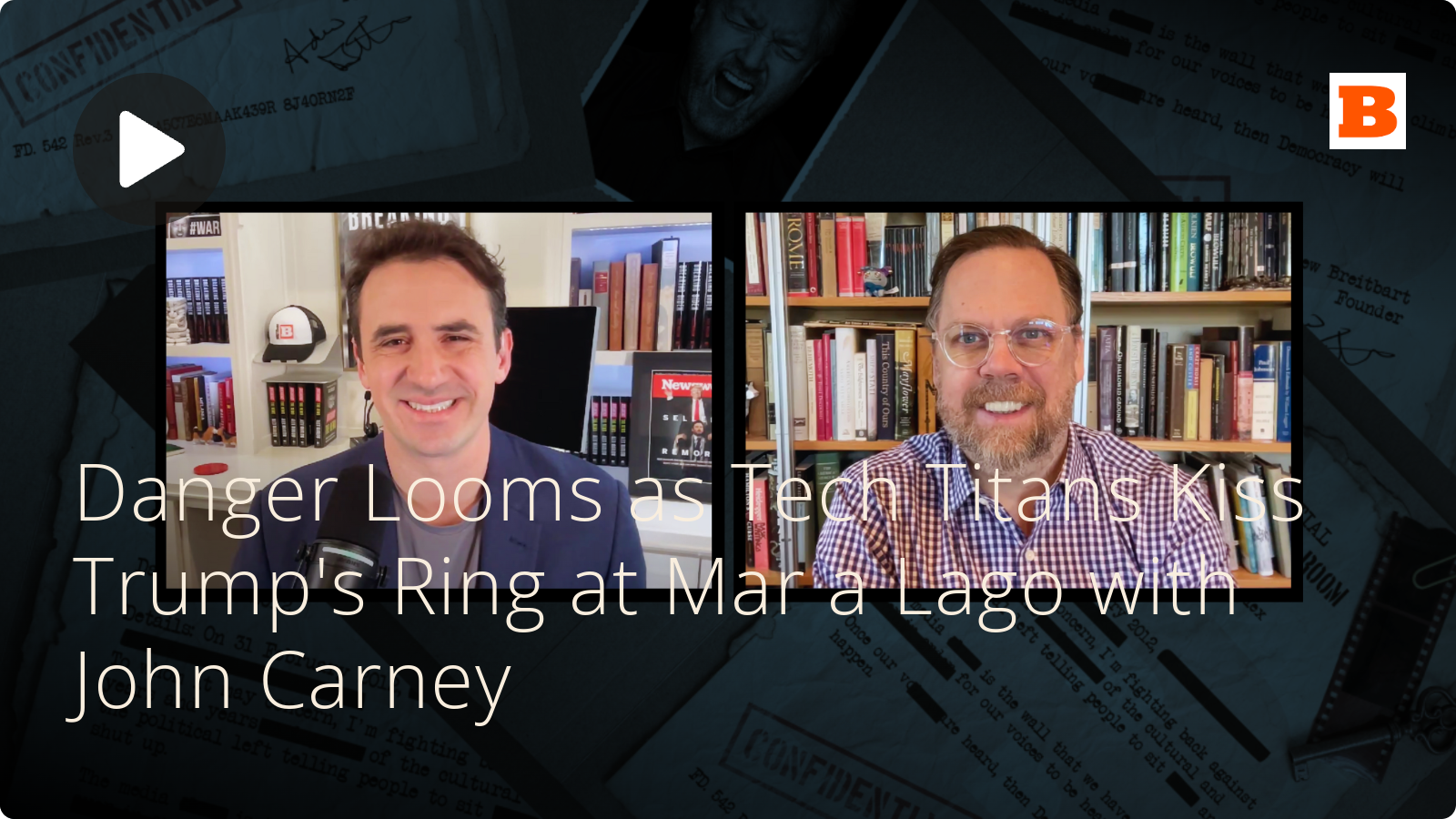 Danger Looms as Tech Titans Kiss Trump's Ring at Mar a Lago with John Carney